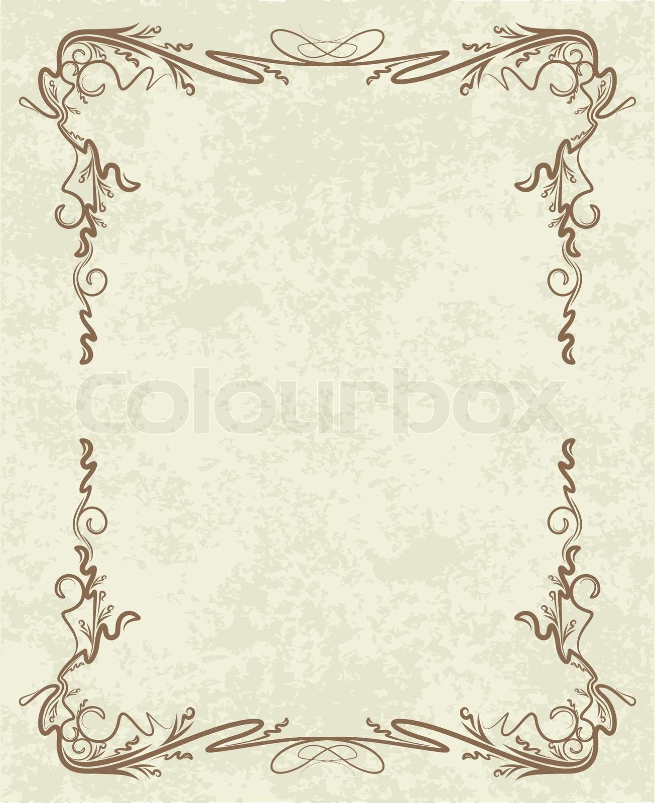 kunst, rahmen, clip | Stock-Vektor | Colourbox