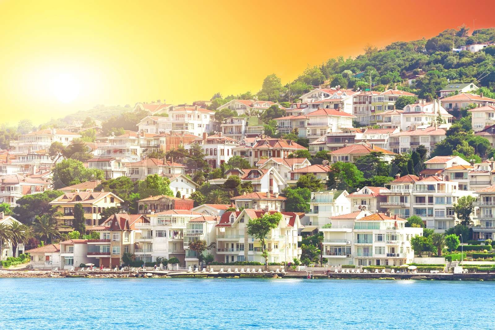 Kas village buildings | Stock image | Colourbox