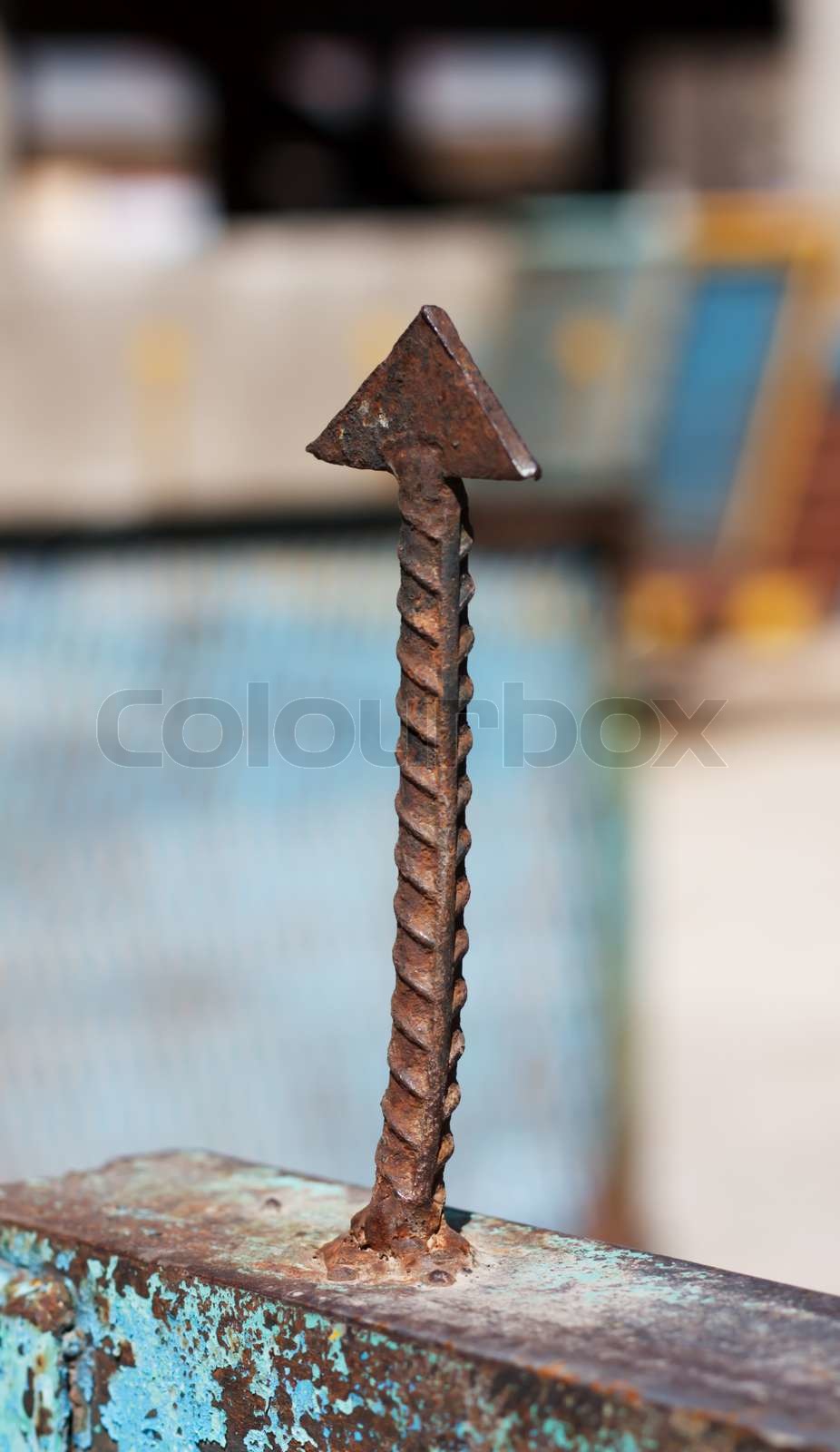 rusty metal pin | Stock image | Colourbox
