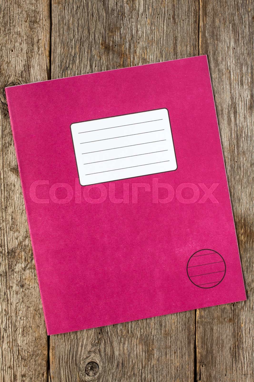 Red exercise book | Stock image | Colourbox