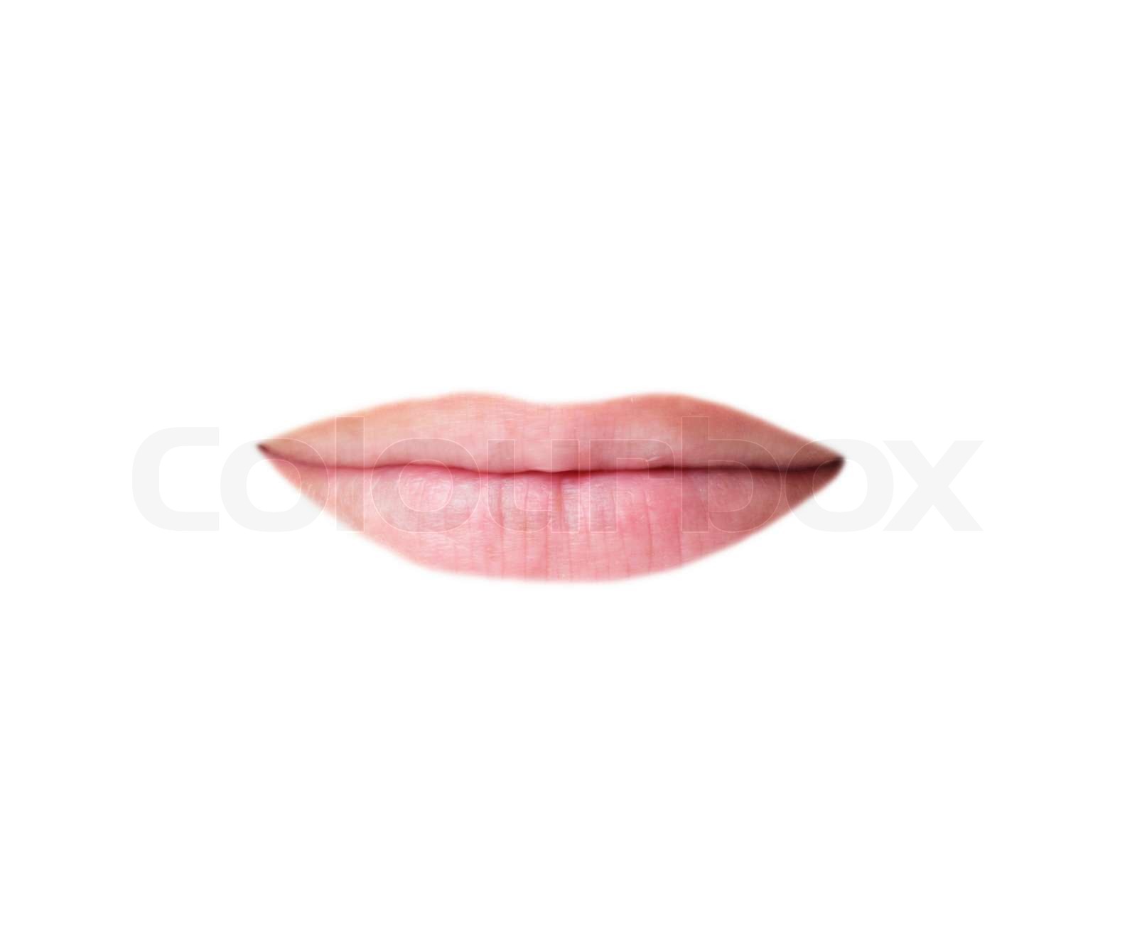 Men's lips isolated on white background | Stock image | Colourbox