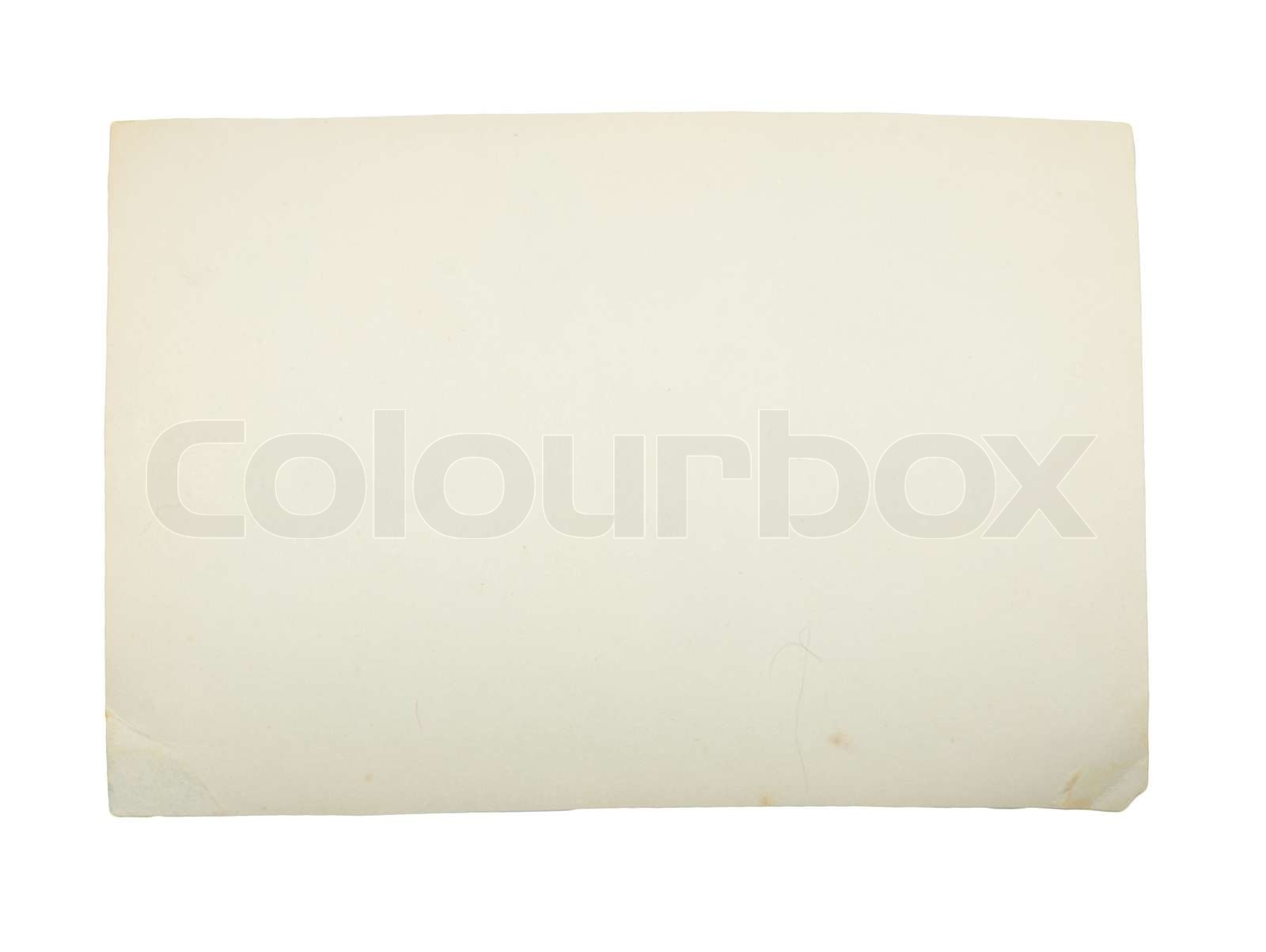 Paper sheet | Stock image | Colourbox