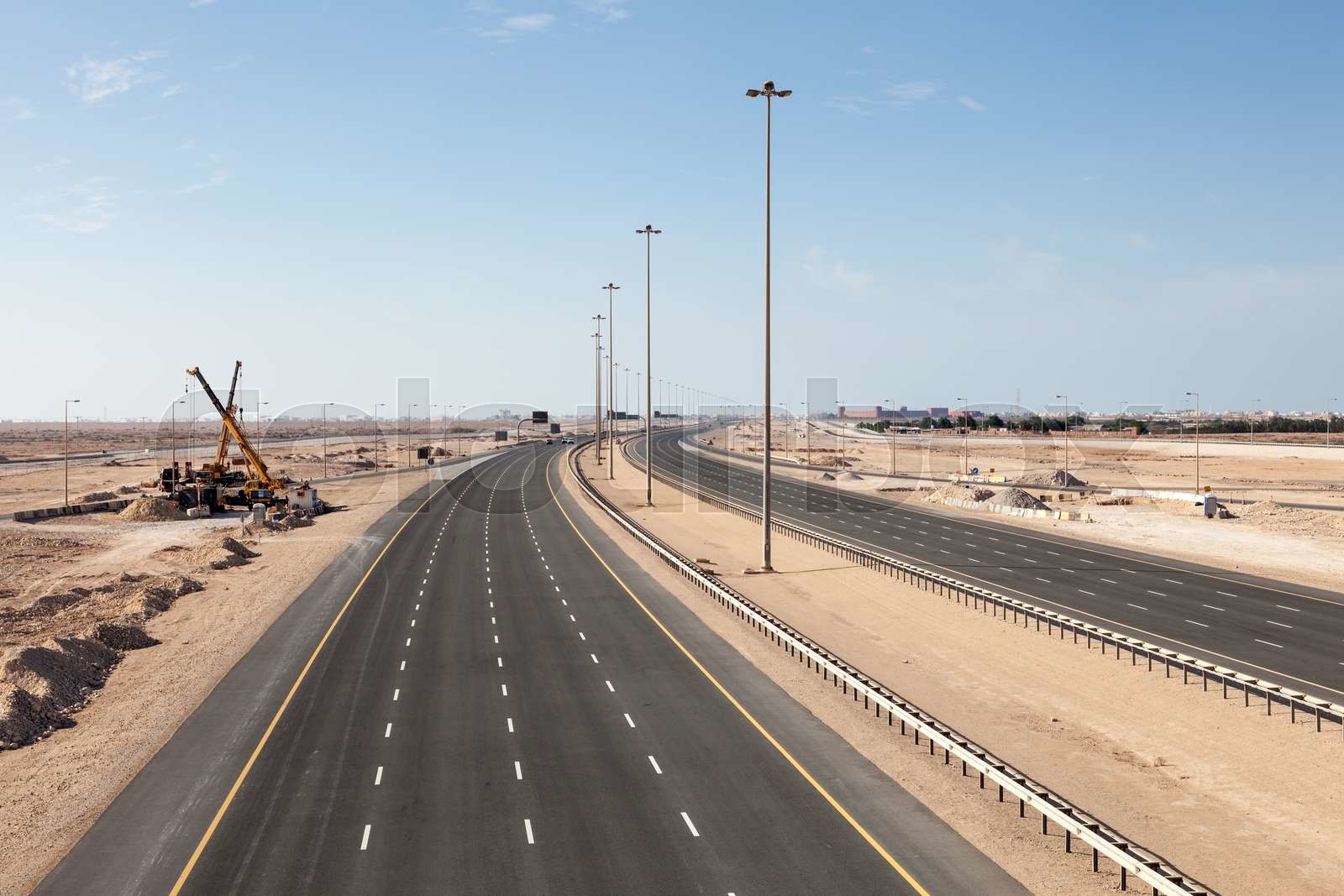 Highway Number One in Qatar | Stock image | Colourbox