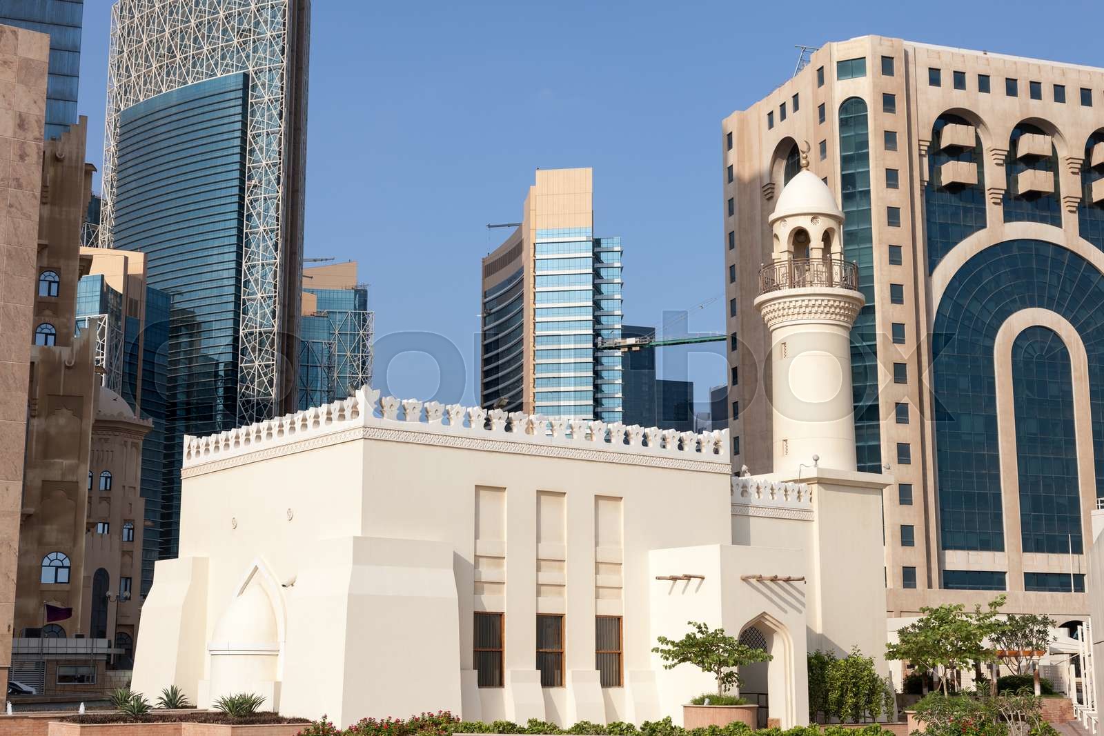 Mosque downtown in Doha, Qatar | Stock image | Colourbox