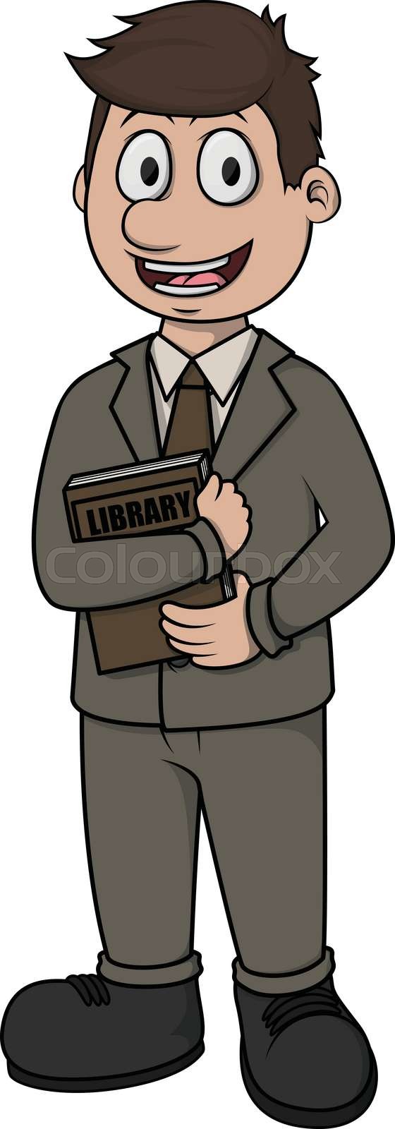 Librarian vector cartoon illustration design | Stock vector | Colourbox