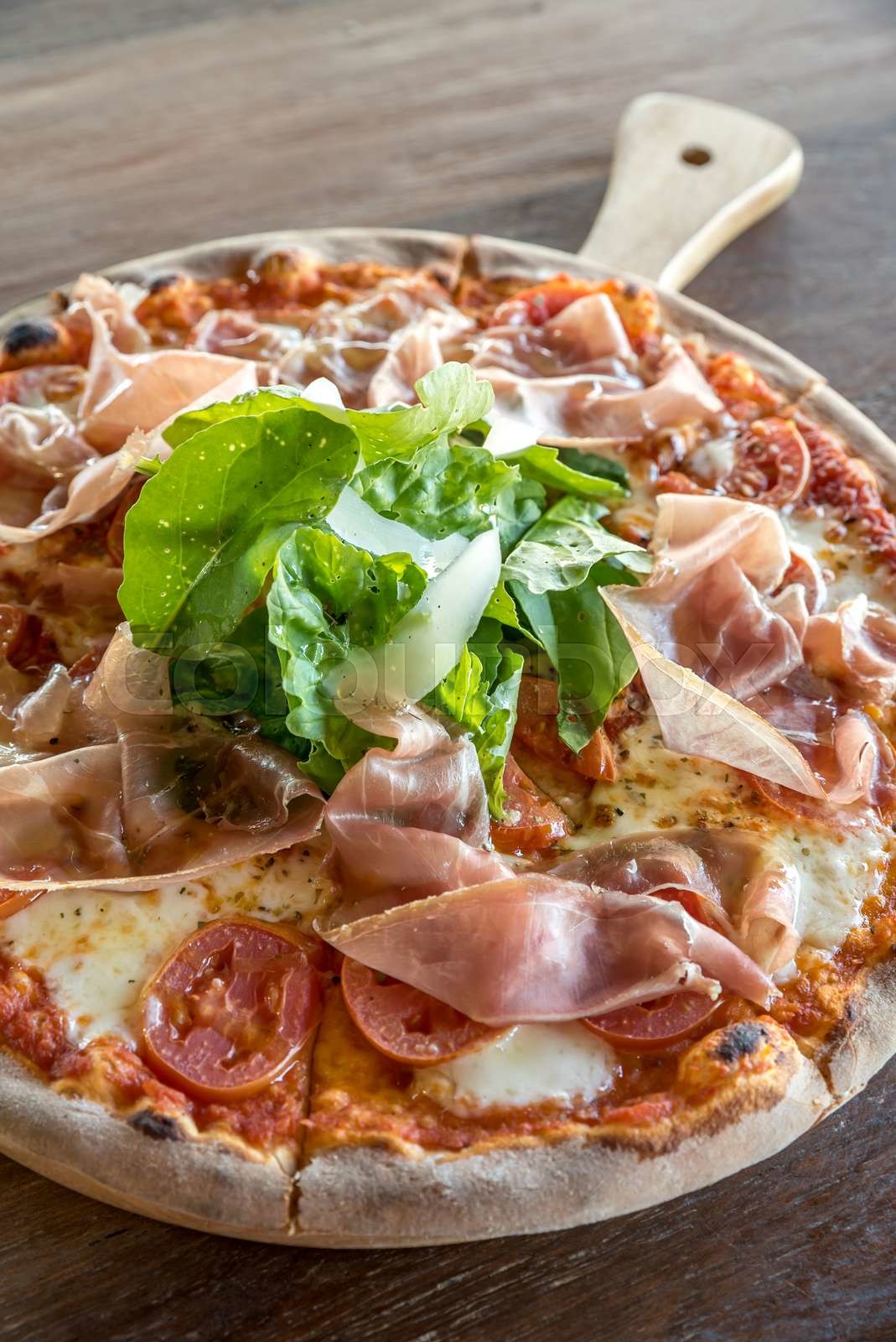 pizza parma ham | Stock image | Colourbox