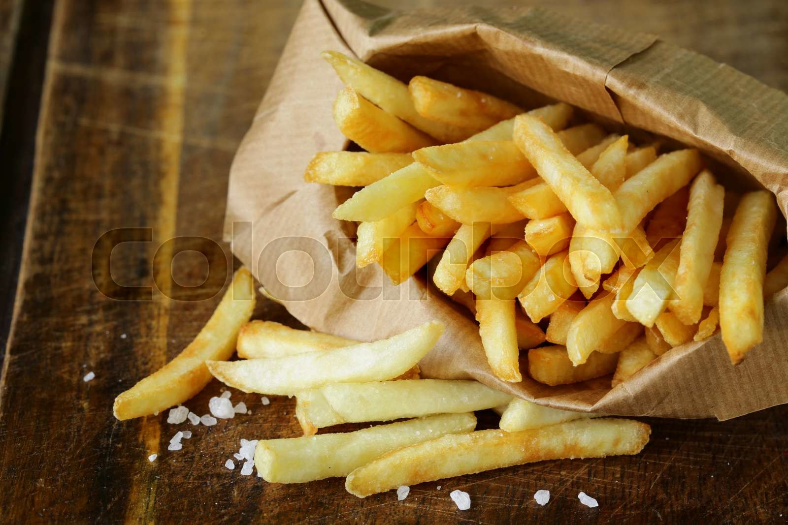 Traditional potatoes French fries | Stock image | Colourbox