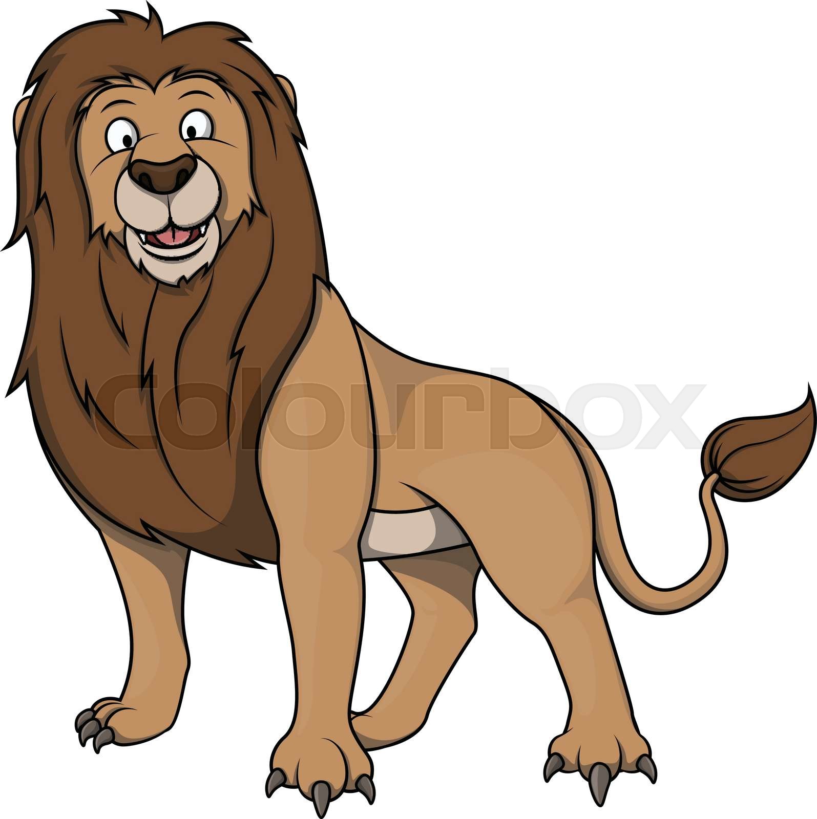 Lion cartoon illustration | Stock vector | Colourbox
