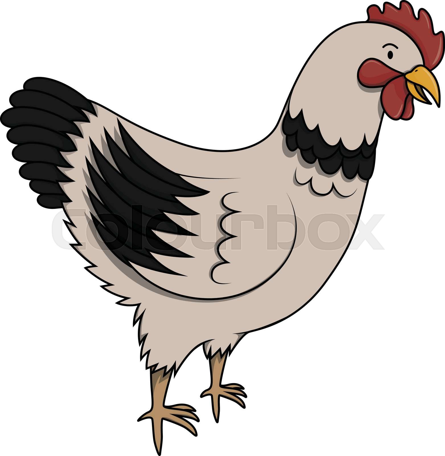Hen cartoon illustration | Stock vector | Colourbox