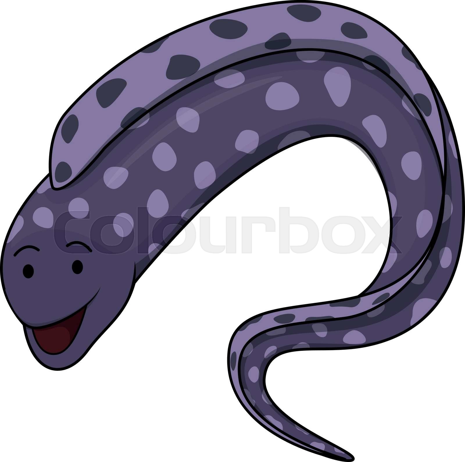 eel cartoon illustration | Stock vector | Colourbox