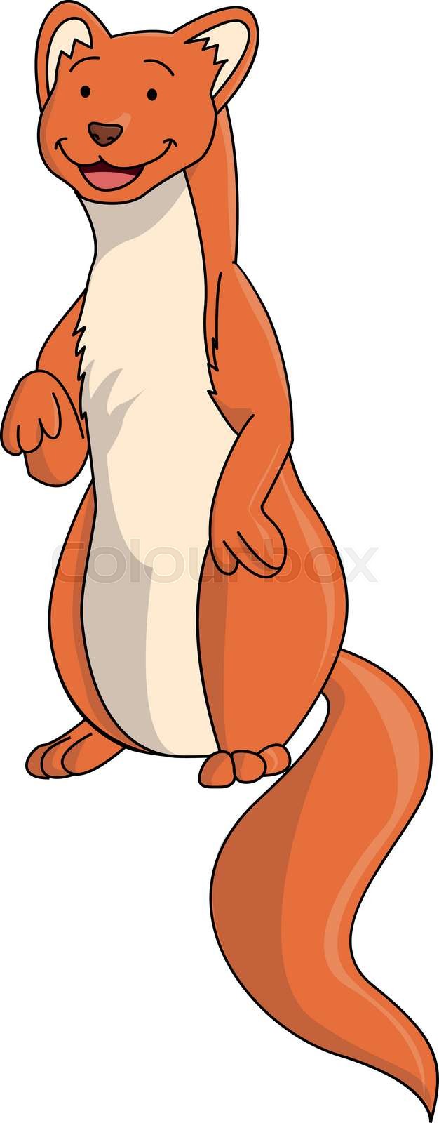 Weasel cartoon illustration | Stock vector | Colourbox