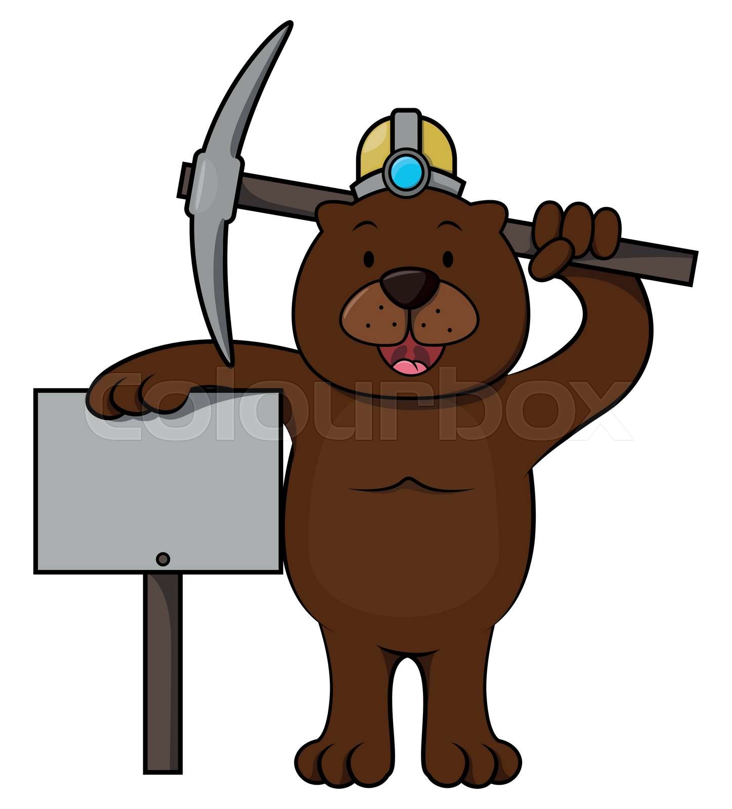 Groundhog cartoon illustration | Stock vector | Colourbox