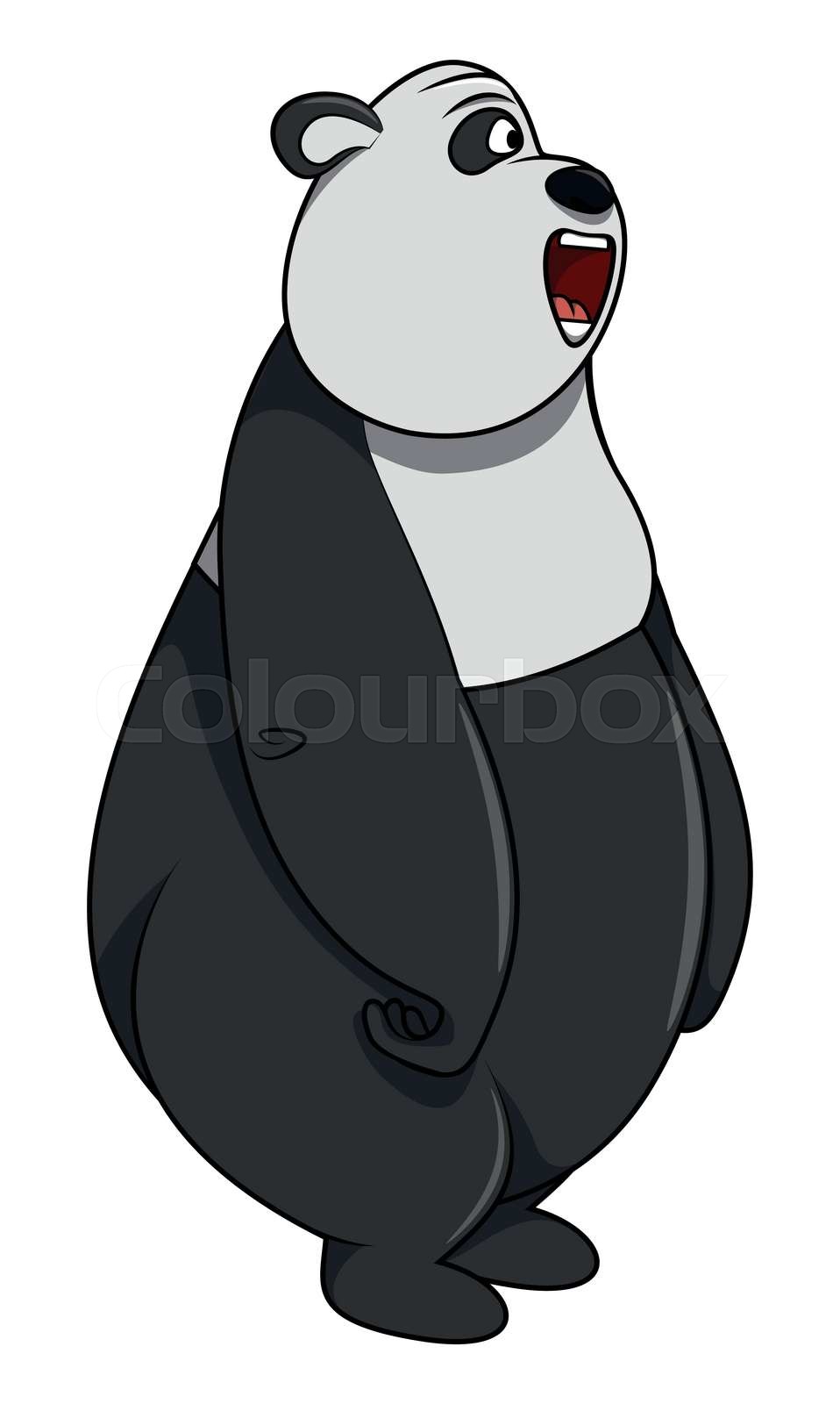 Panda cartoon character | Stock vector | Colourbox