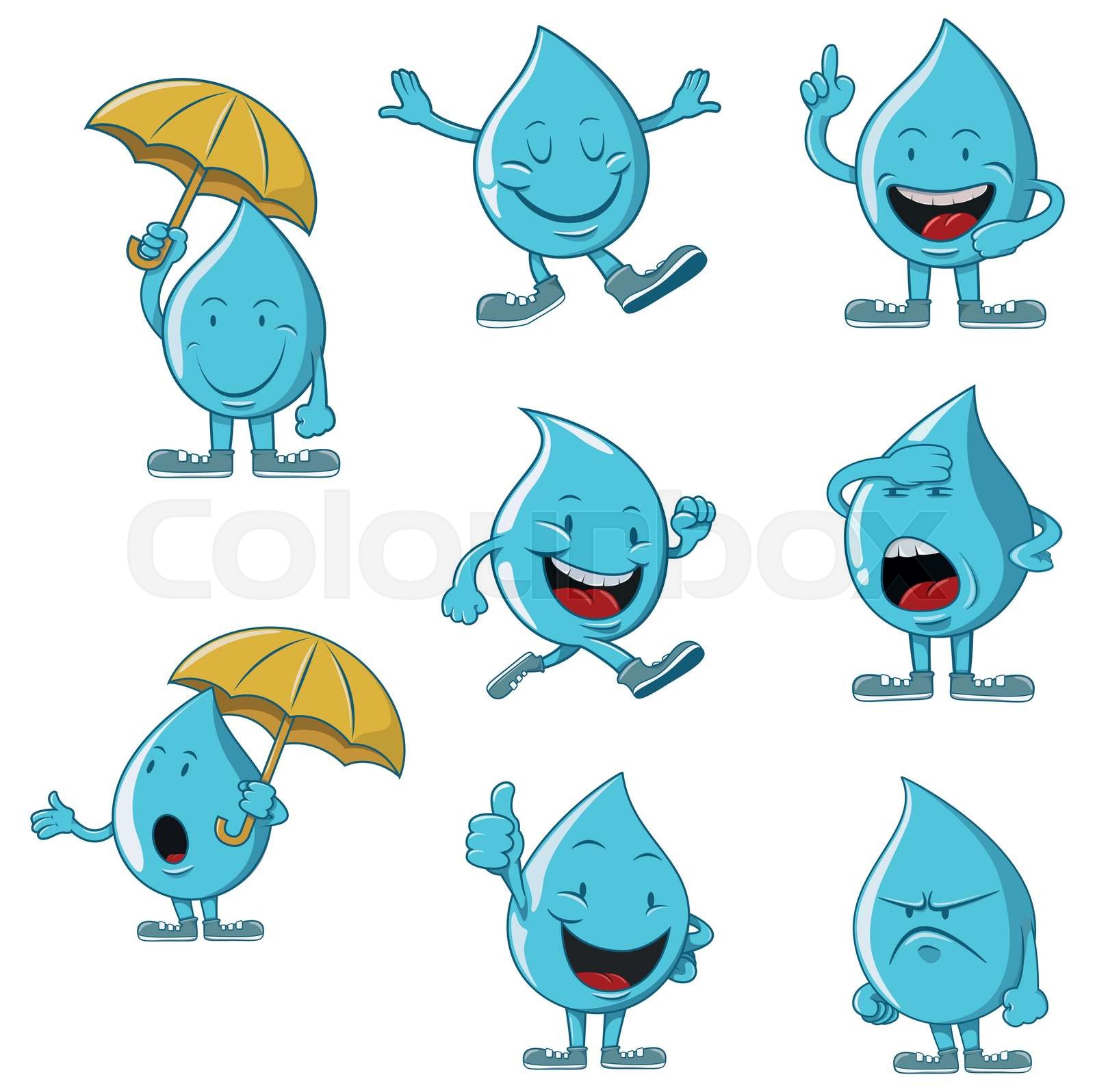 Water Character set collection | Stock vector | Colourbox