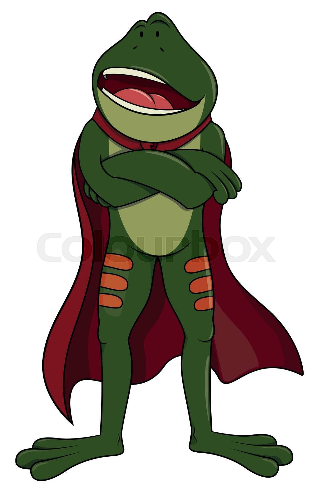 Super hero frog | Stock vector | Colourbox