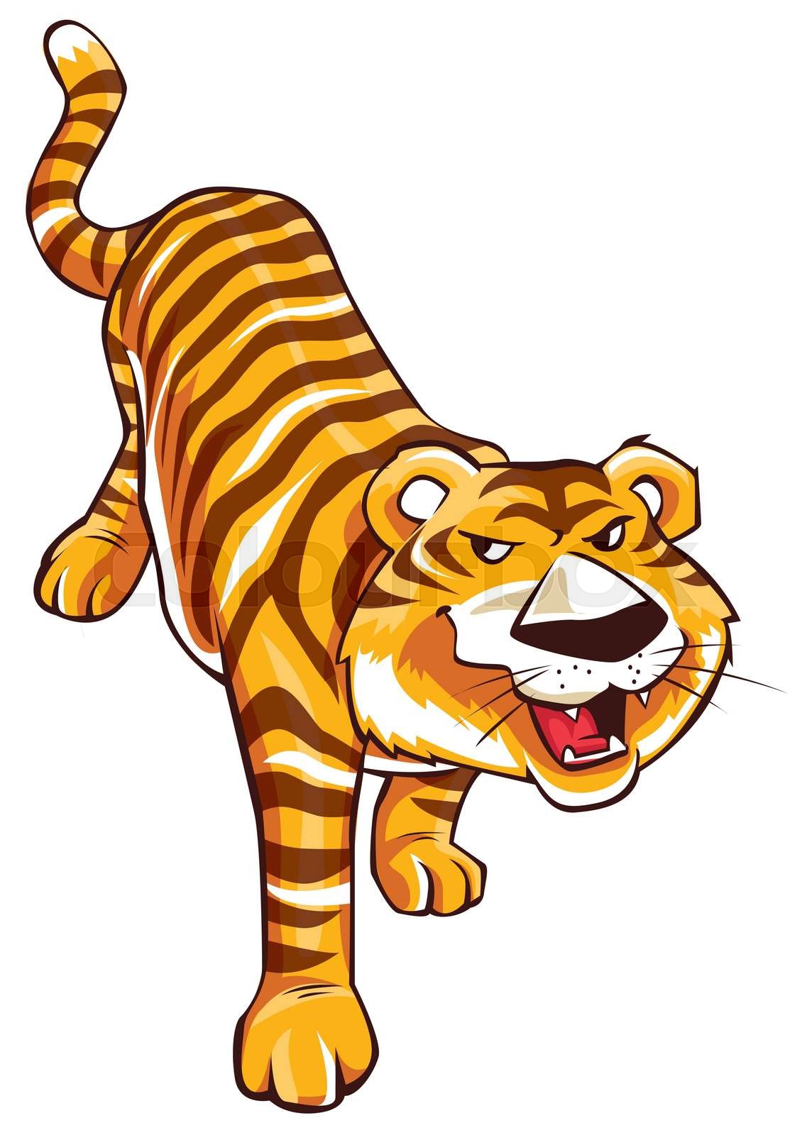 Tiger Cartoon | Stock vector | Colourbox