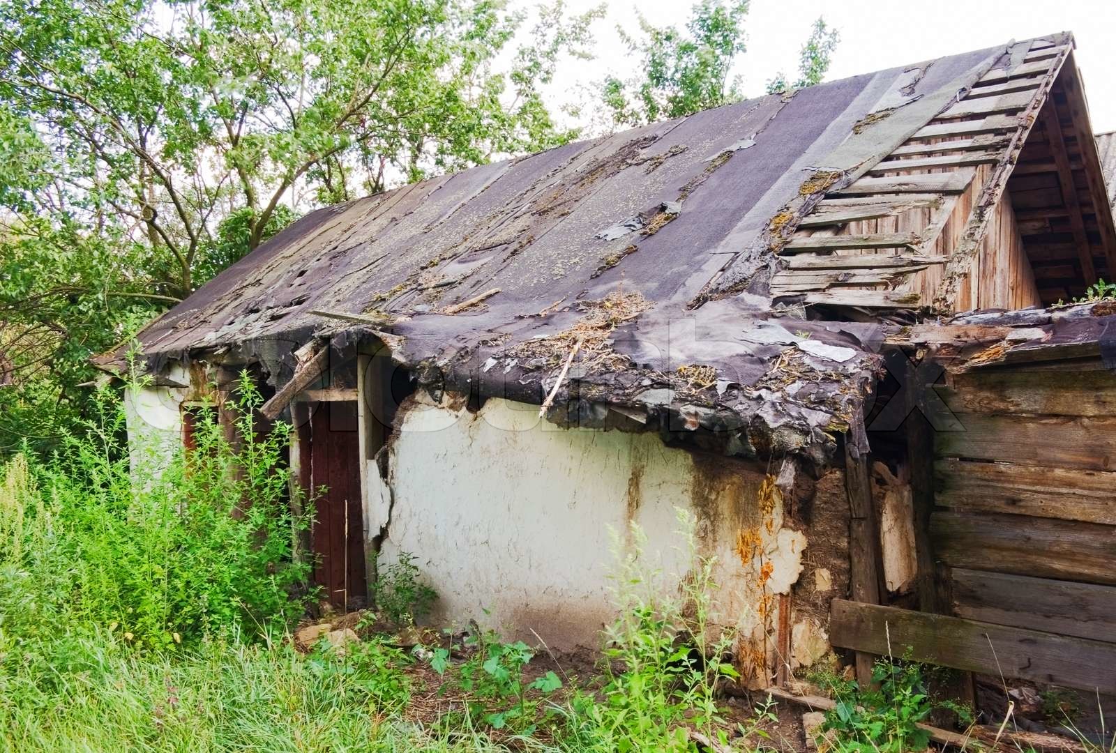 old abandoned house in the remote village | Stock image | Colourbox