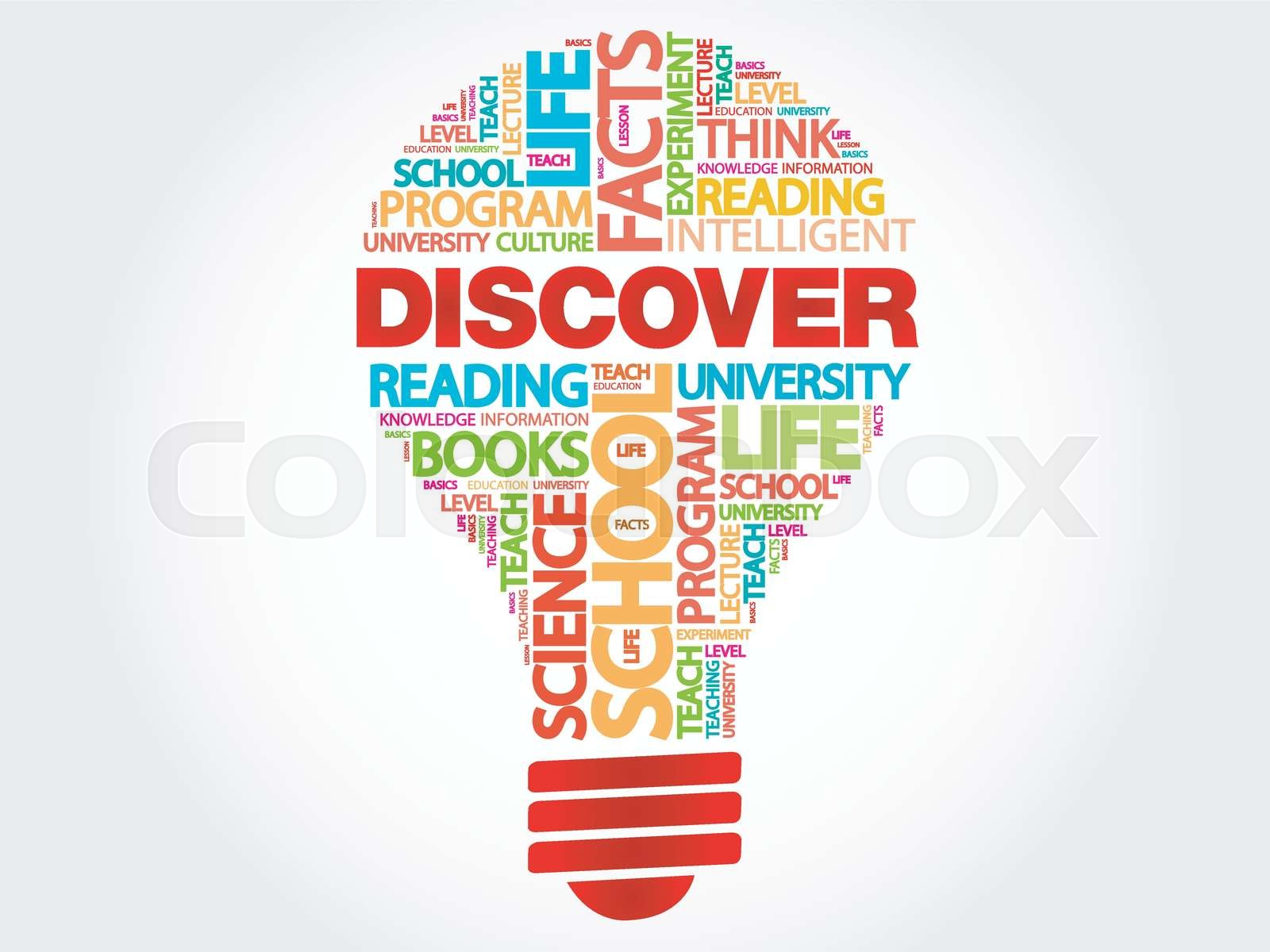 DISCOVER Bulb Word Cloud Stock Vector Colourbox discover-bulb-word-cloud-stock-vector-colourbox