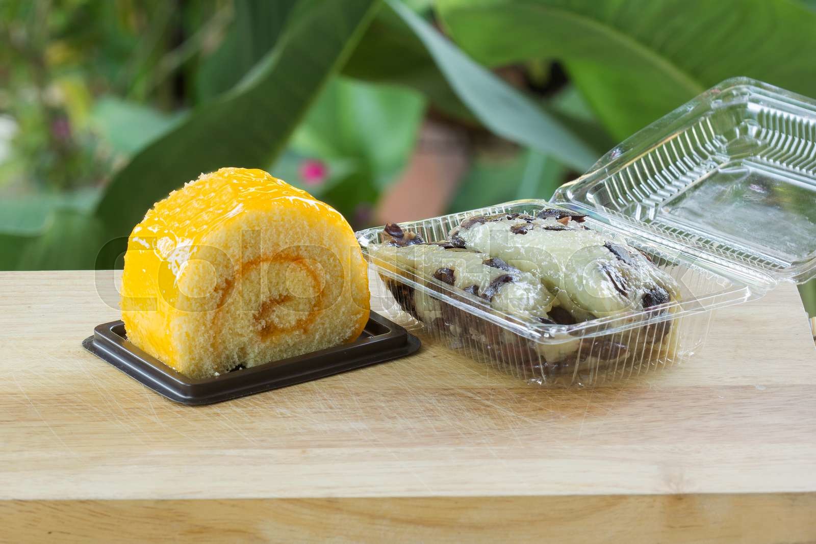 roll cake and Thai rice cakes bundle | Stock image | Colourbox