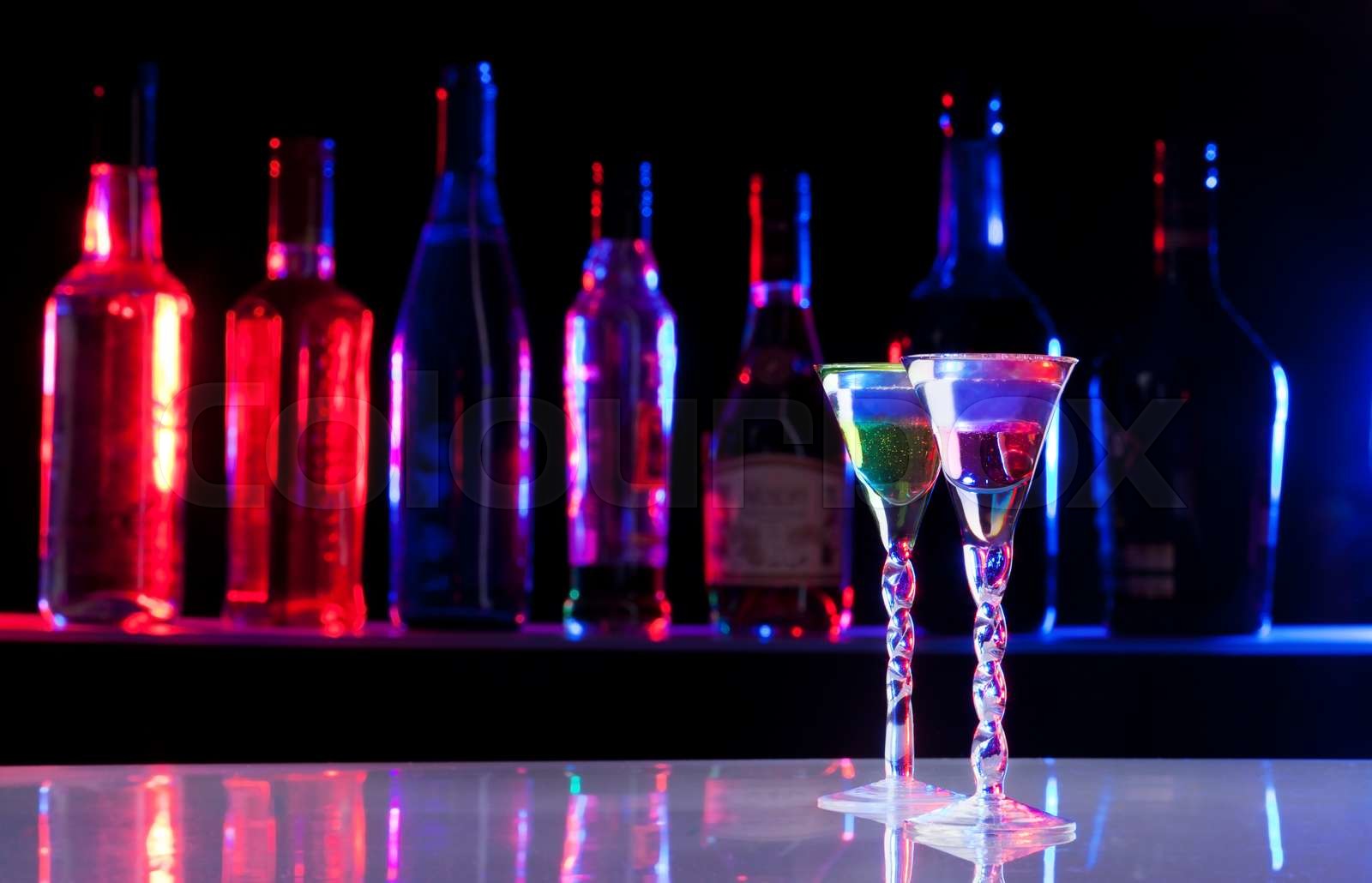 Two small drinks for two | Stock image | Colourbox