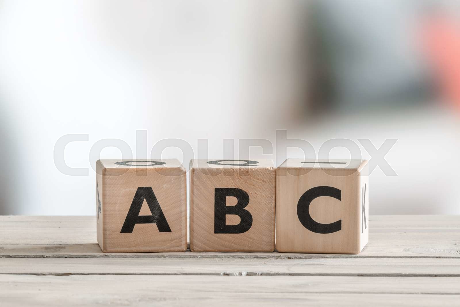 Cubes with alphabet letters | Stock image | Colourbox