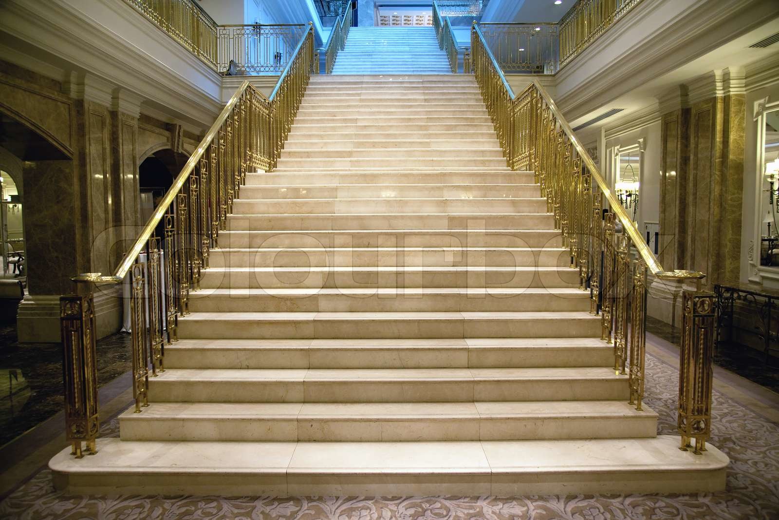 Luxury staircase in palace | Stock image | Colourbox