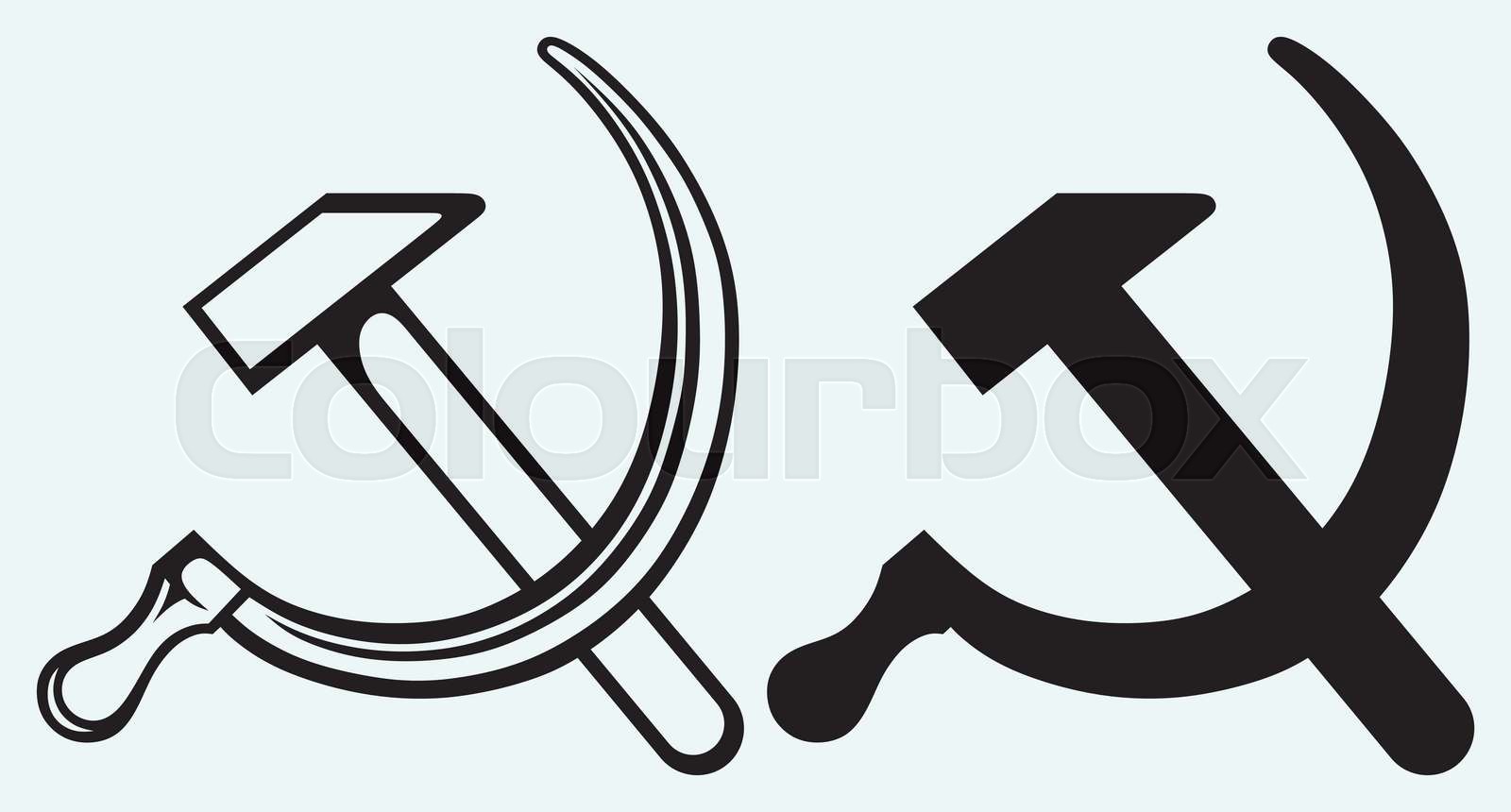 Hammer and sickle | Stock vector | Colourbox