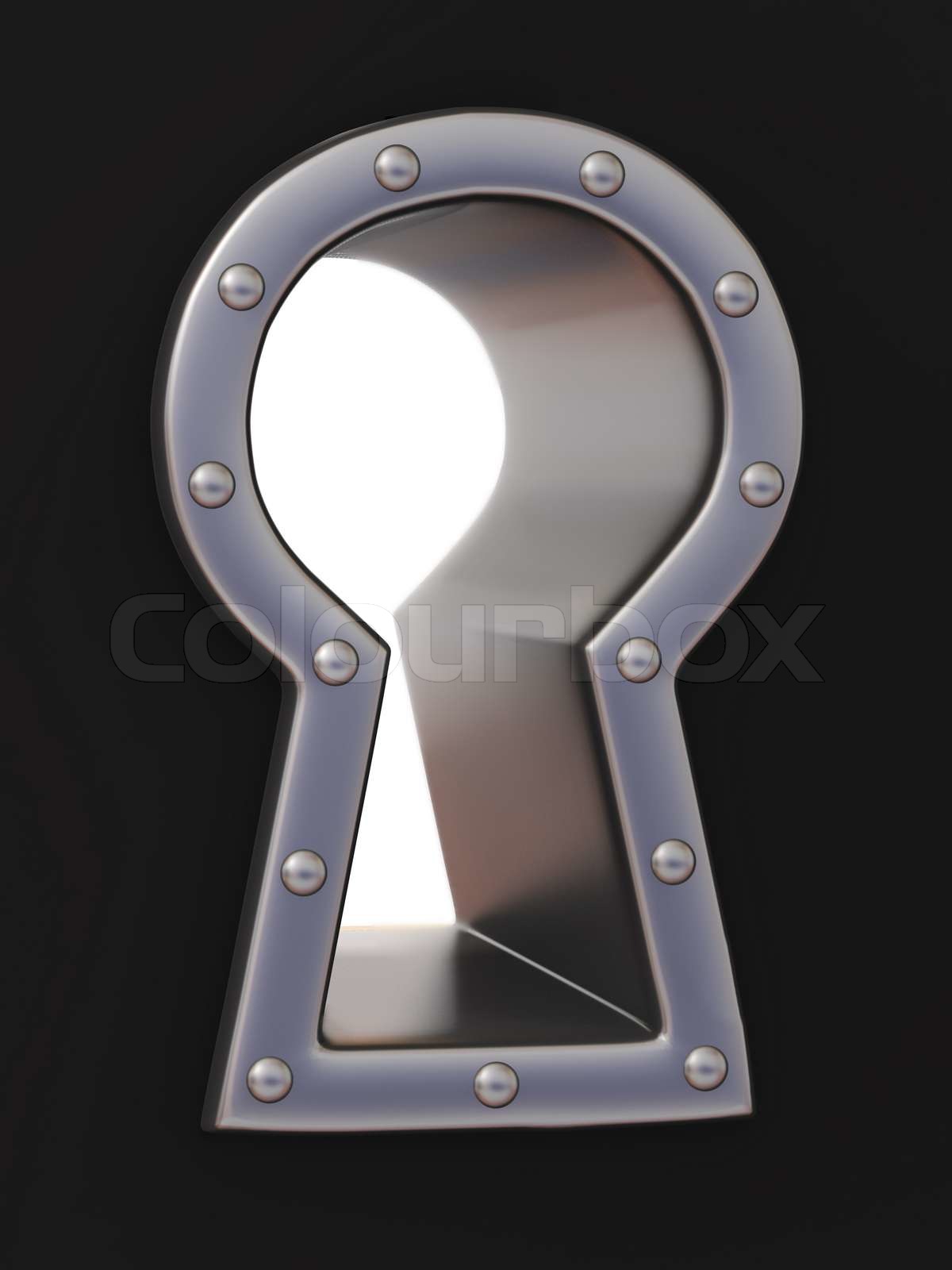 Keyhole. 3d | Stock image | Colourbox