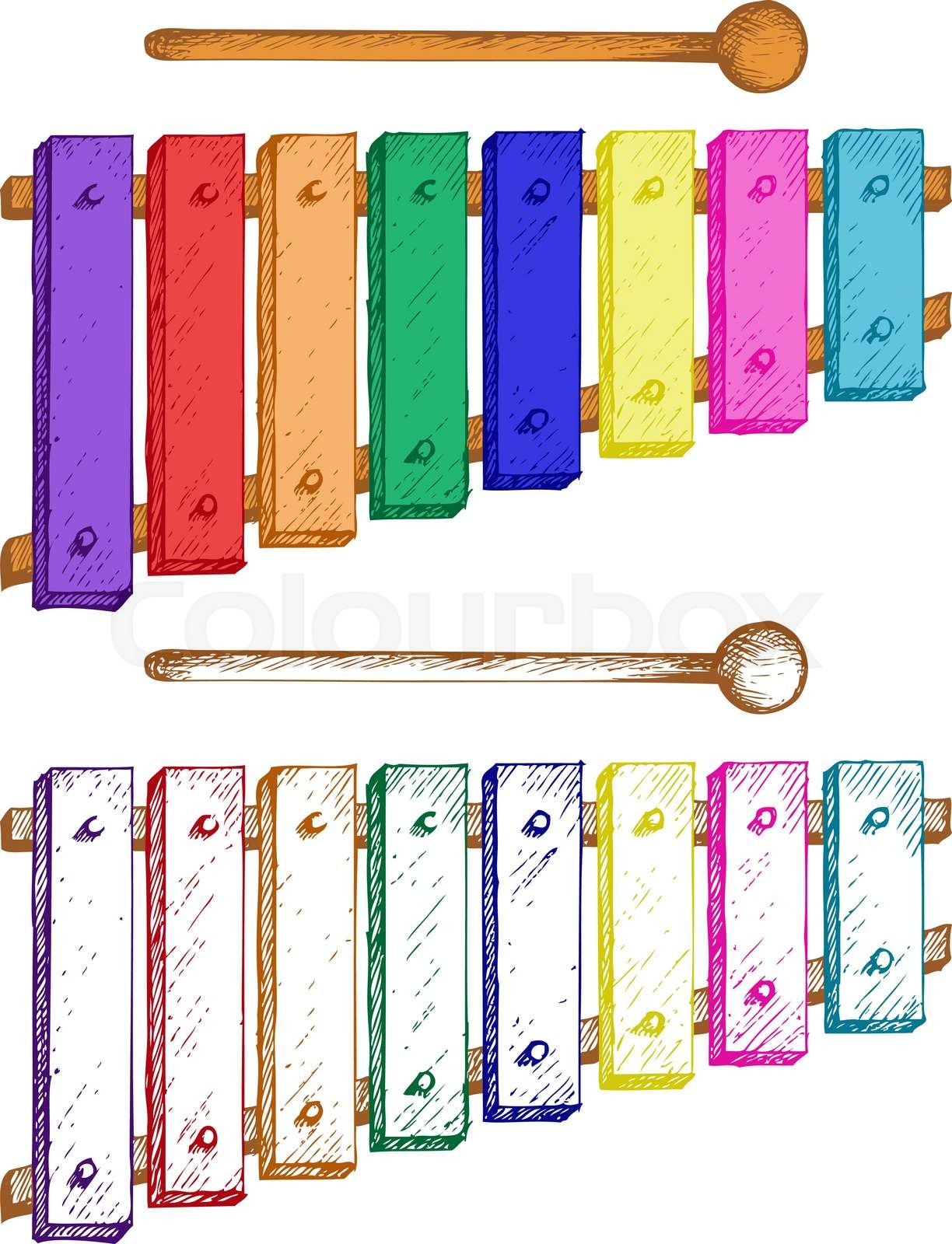Cartoon Xylophone