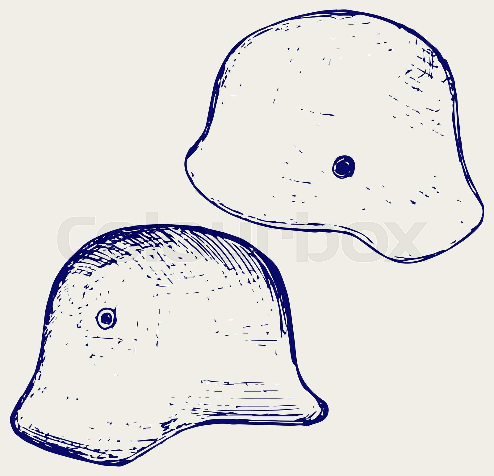 German steel helmet World War II | Stock vector | Colourbox