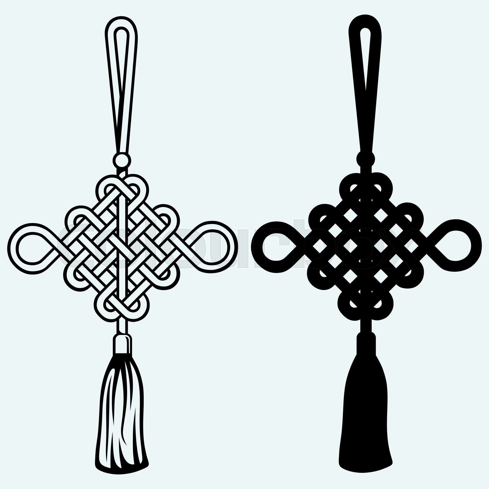 Chinese knot. Symbol of good luck | Stock vector | Colourbox