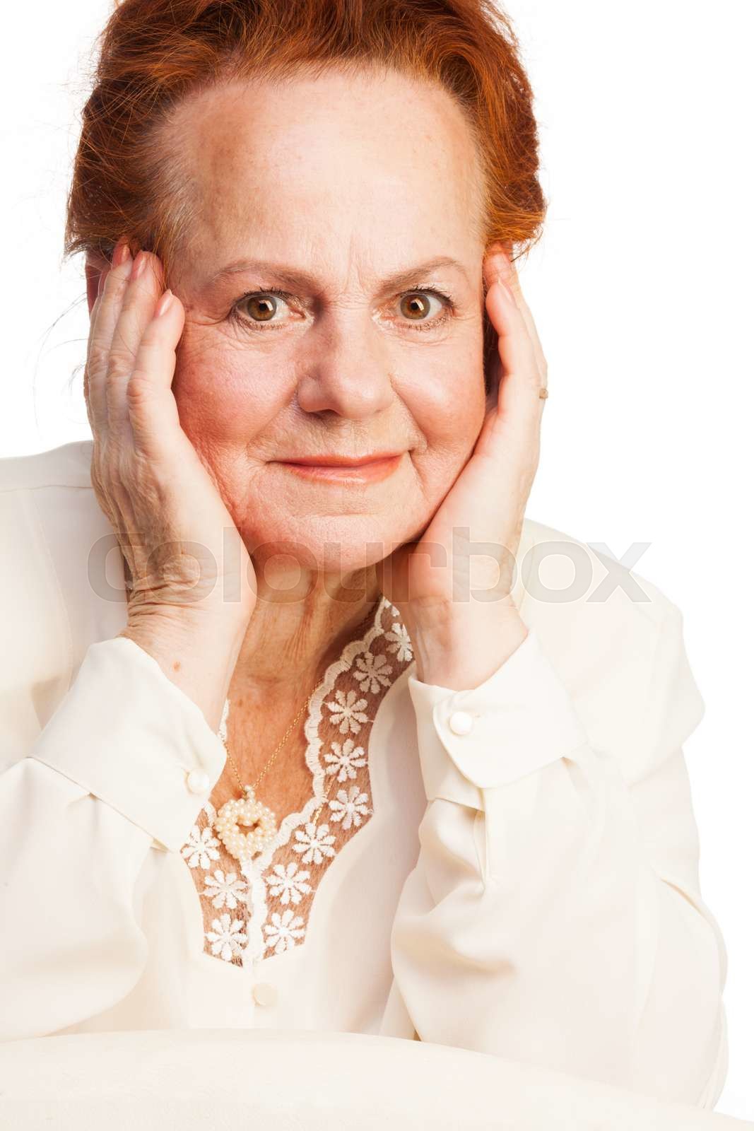 Pretty old lady | Stock image | Colourbox