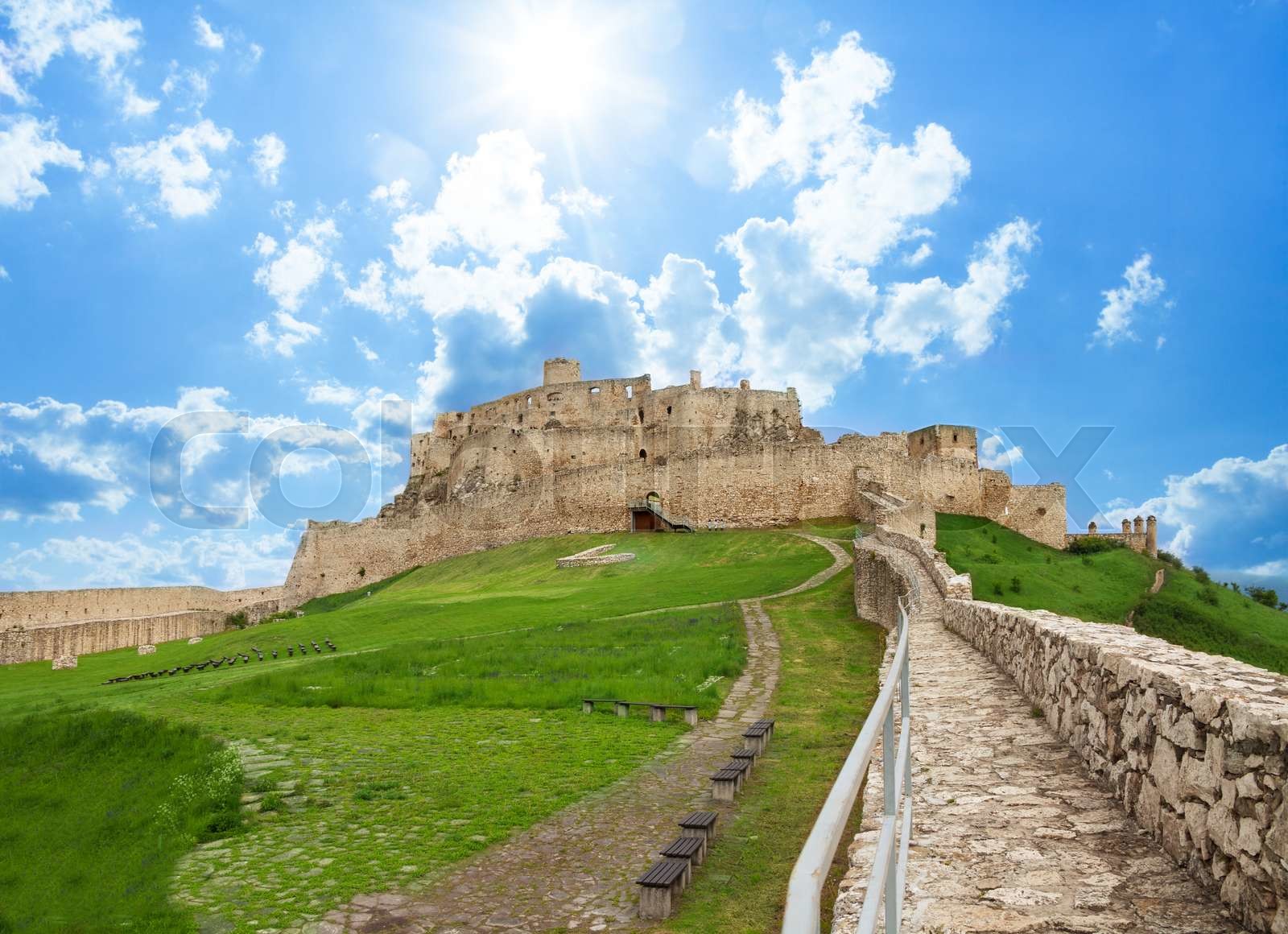 Spies castle from the lower walls | Stock image | Colourbox