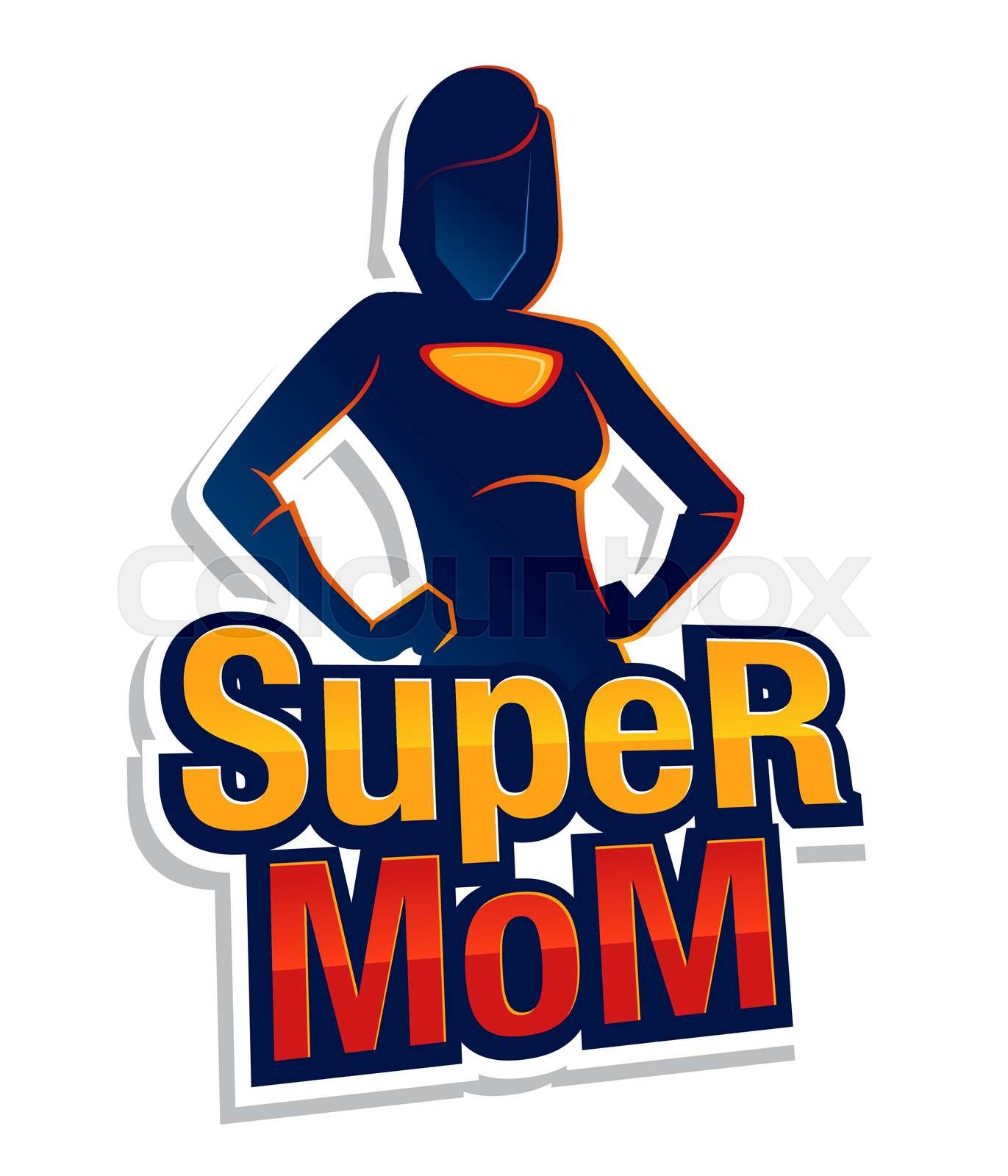 Super Mom Sign and Symbol | Stock vector | Colourbox