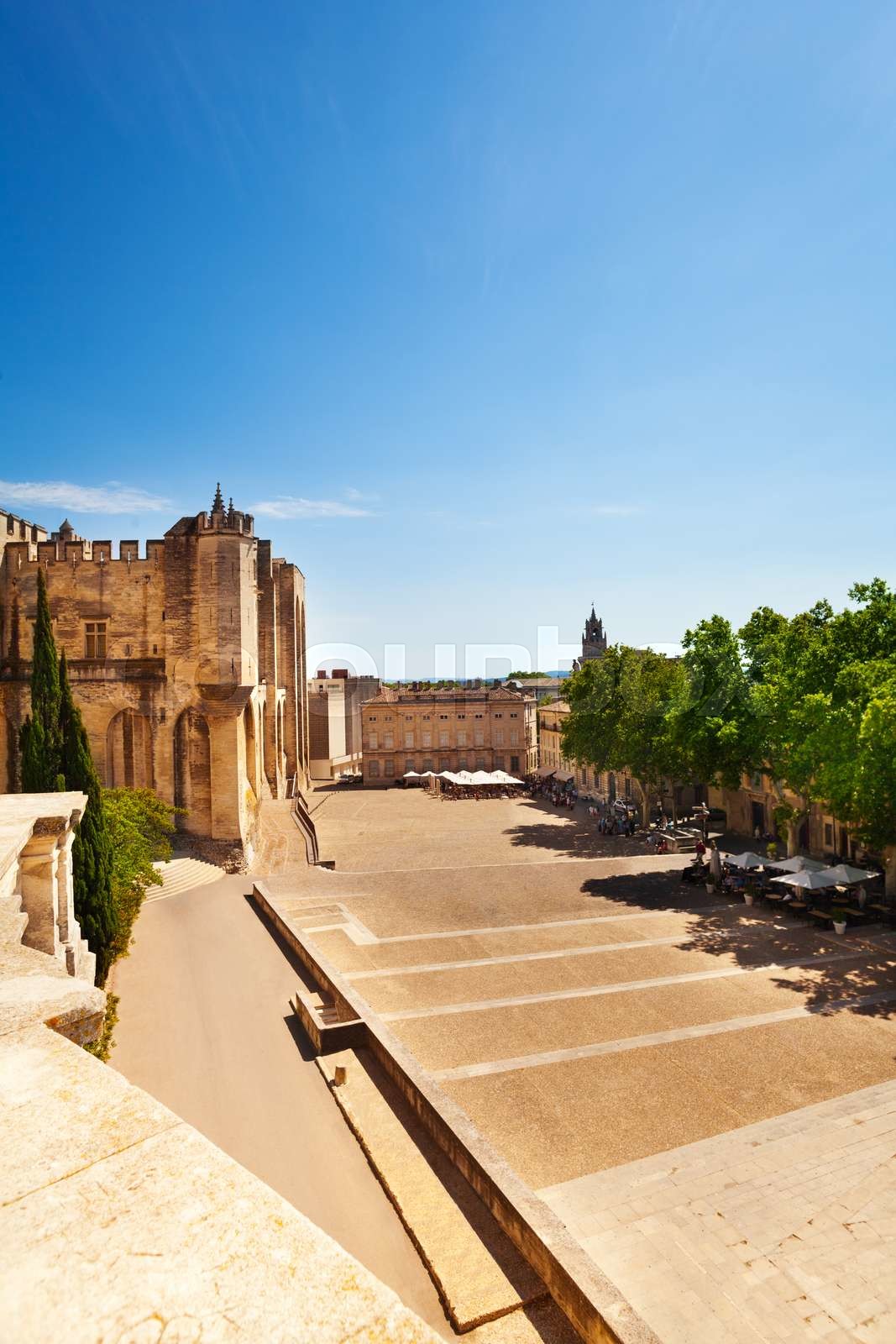 Central downtown square in Avignon | Stock image | Colourbox