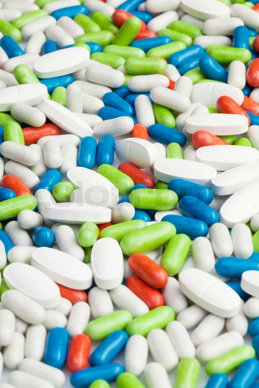 Large pile of tablets | Stock image | Colourbox