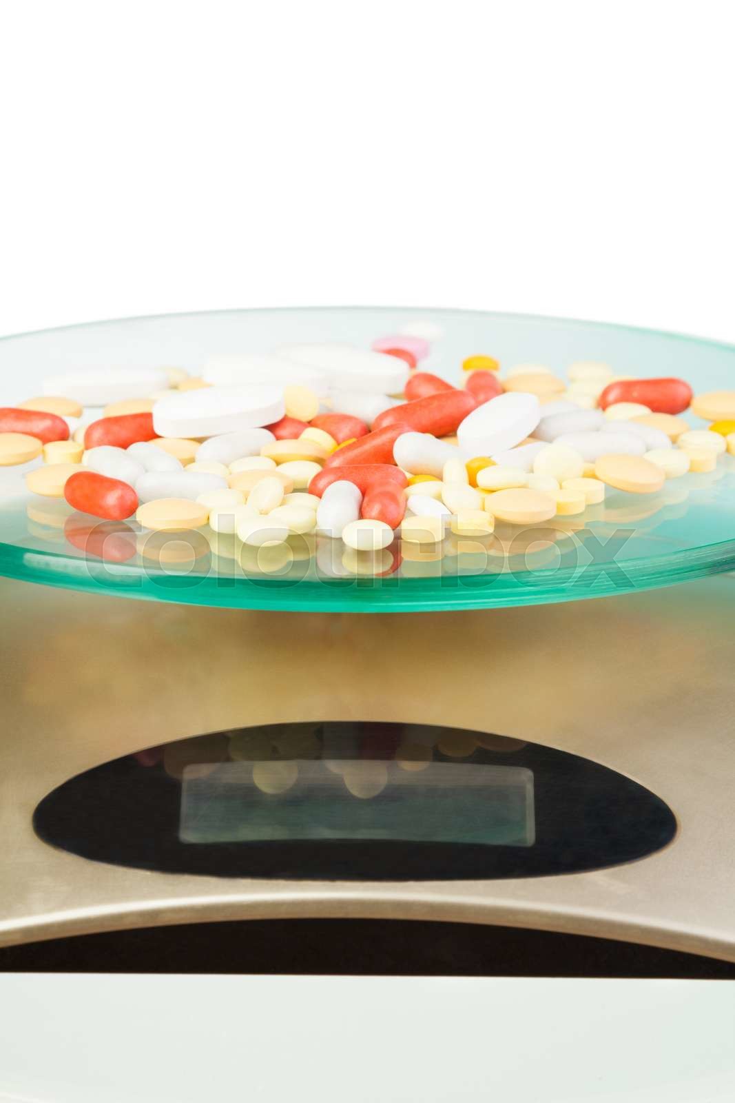 Scales with drugs | Stock image | Colourbox