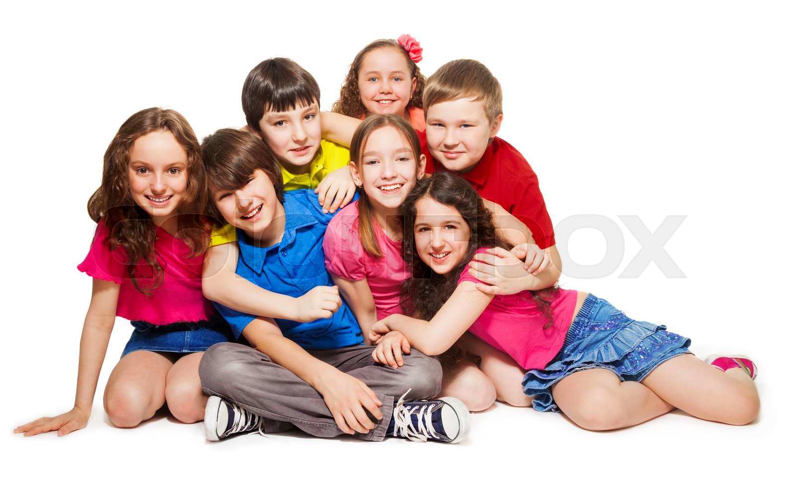 Group laugh is a lot of fun | Stock image | Colourbox