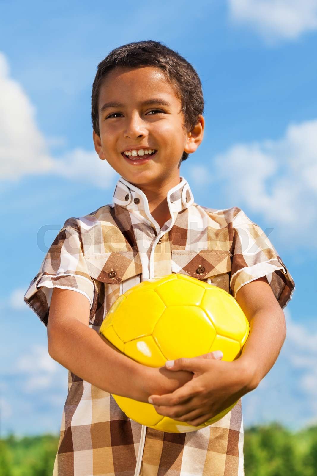 Boy with ball | Stock image | Colourbox