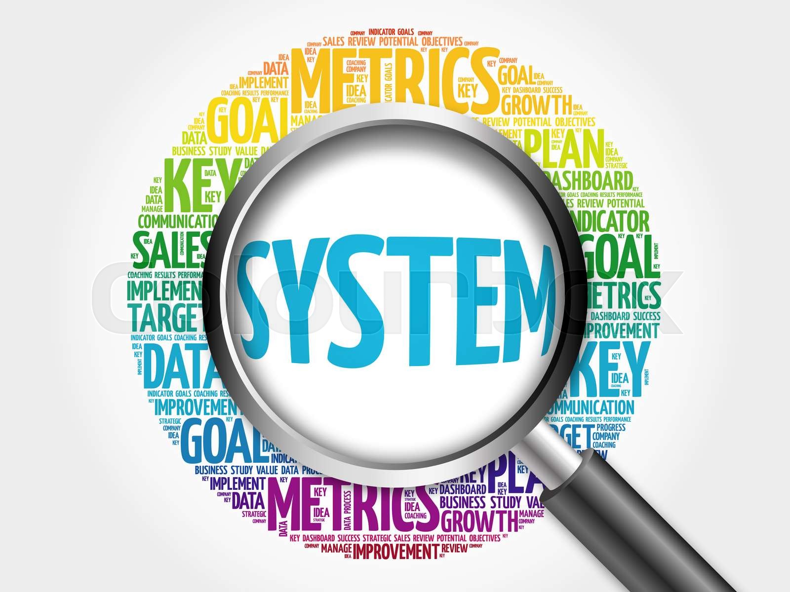 System word cloud | Stock image | Colourbox