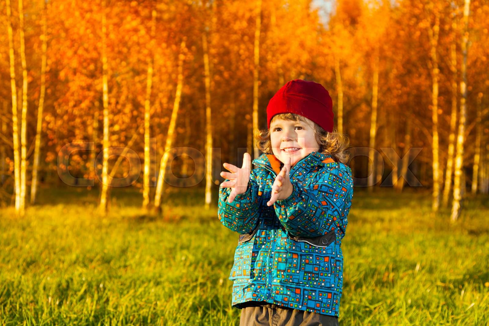 Little boy clapping | Stock image | Colourbox