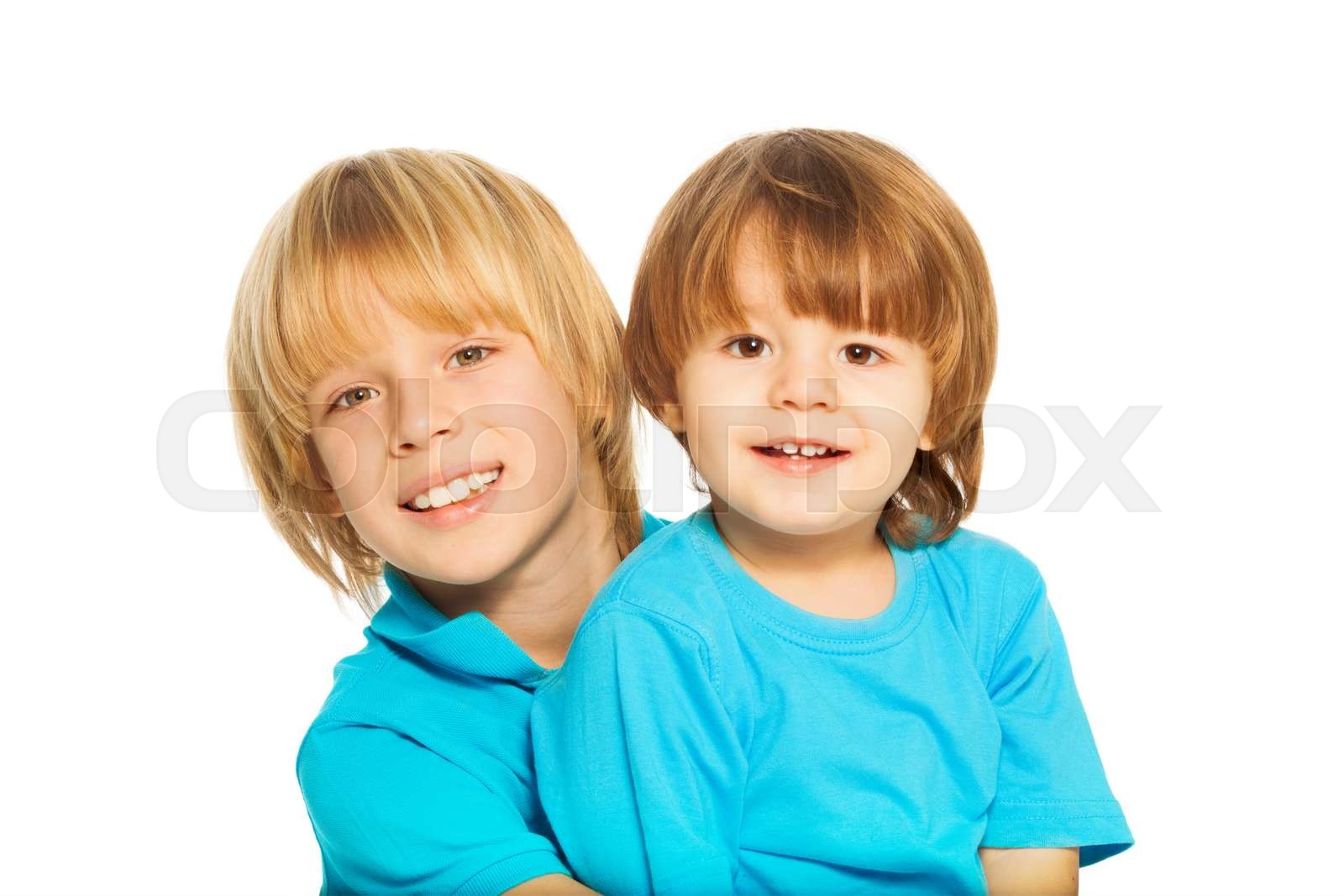 Little and big brothers | Stock image | Colourbox