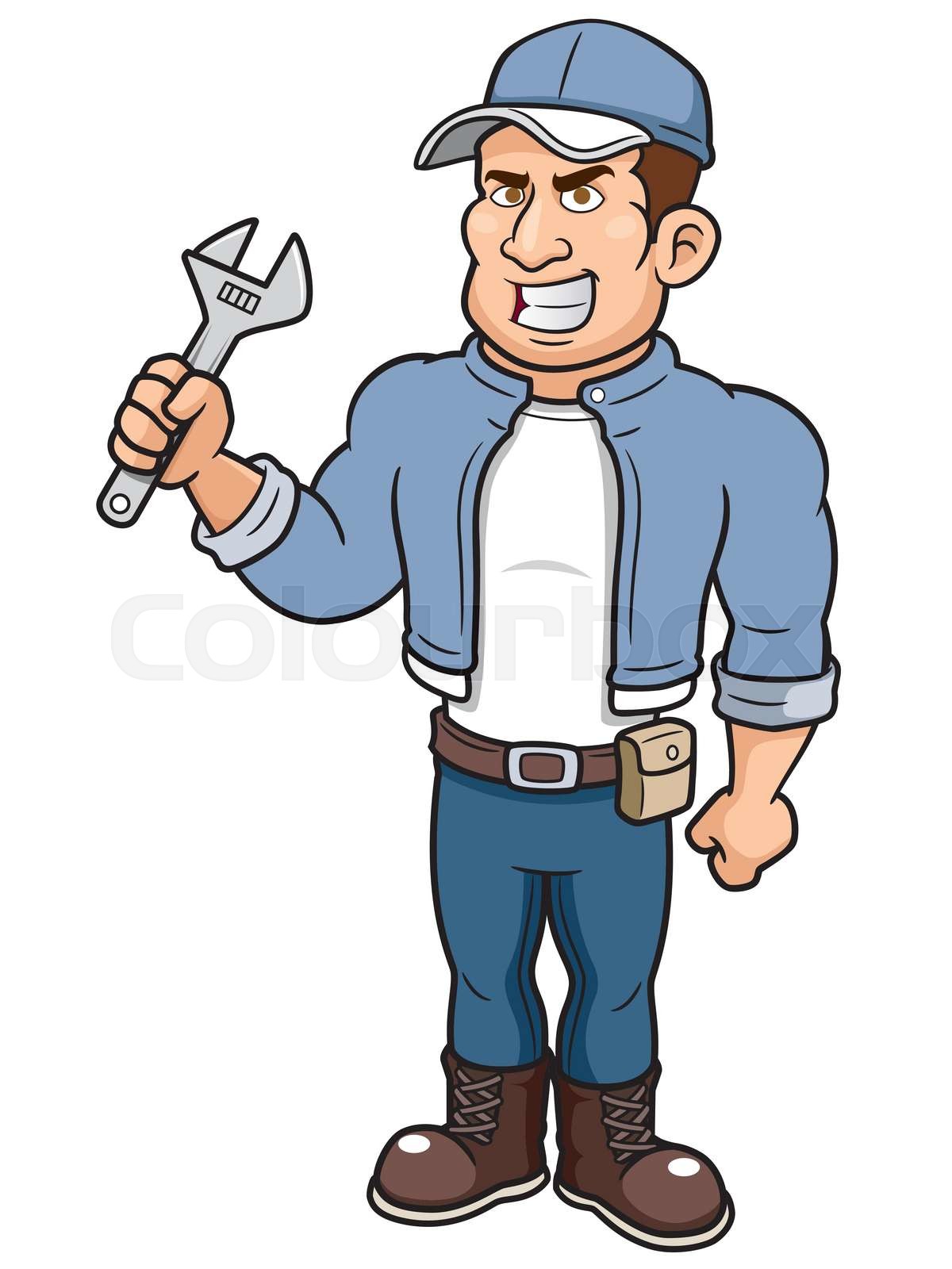 mand, vektor, mekanik | Stock vektor | Colourbox