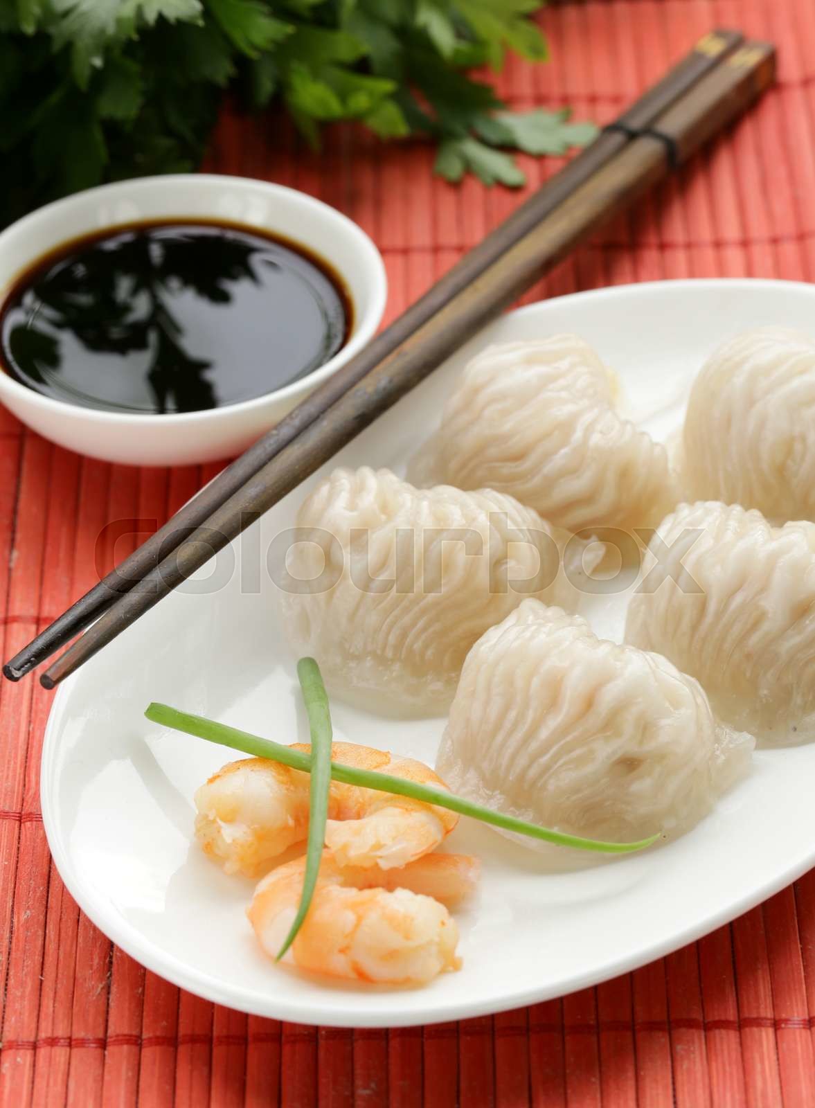 Asian steamed meat dumplings | Stock image | Colourbox