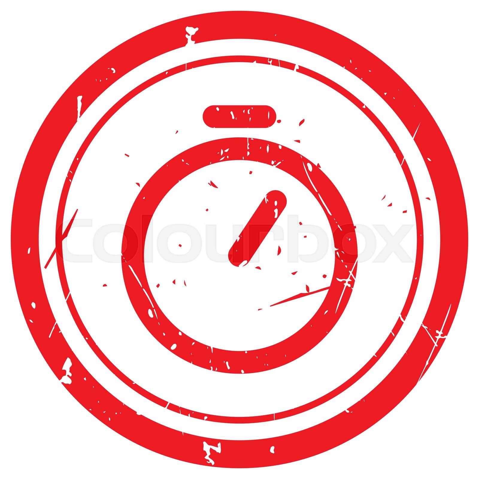 Red Timer rubber stamp | Stock vector | Colourbox