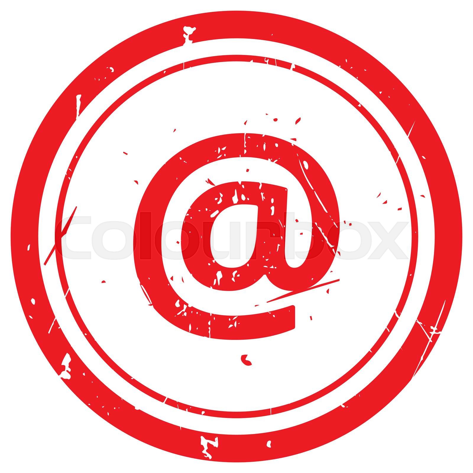Red E-Mail rubber stamp | Stock vector | Colourbox