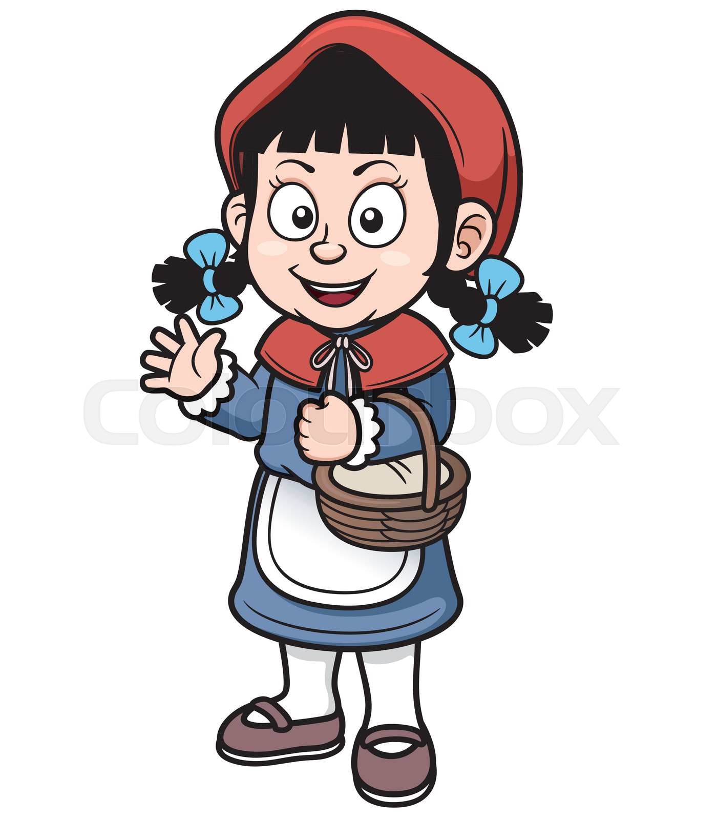 girl, haube, kind | Stock-Vektor | Colourbox