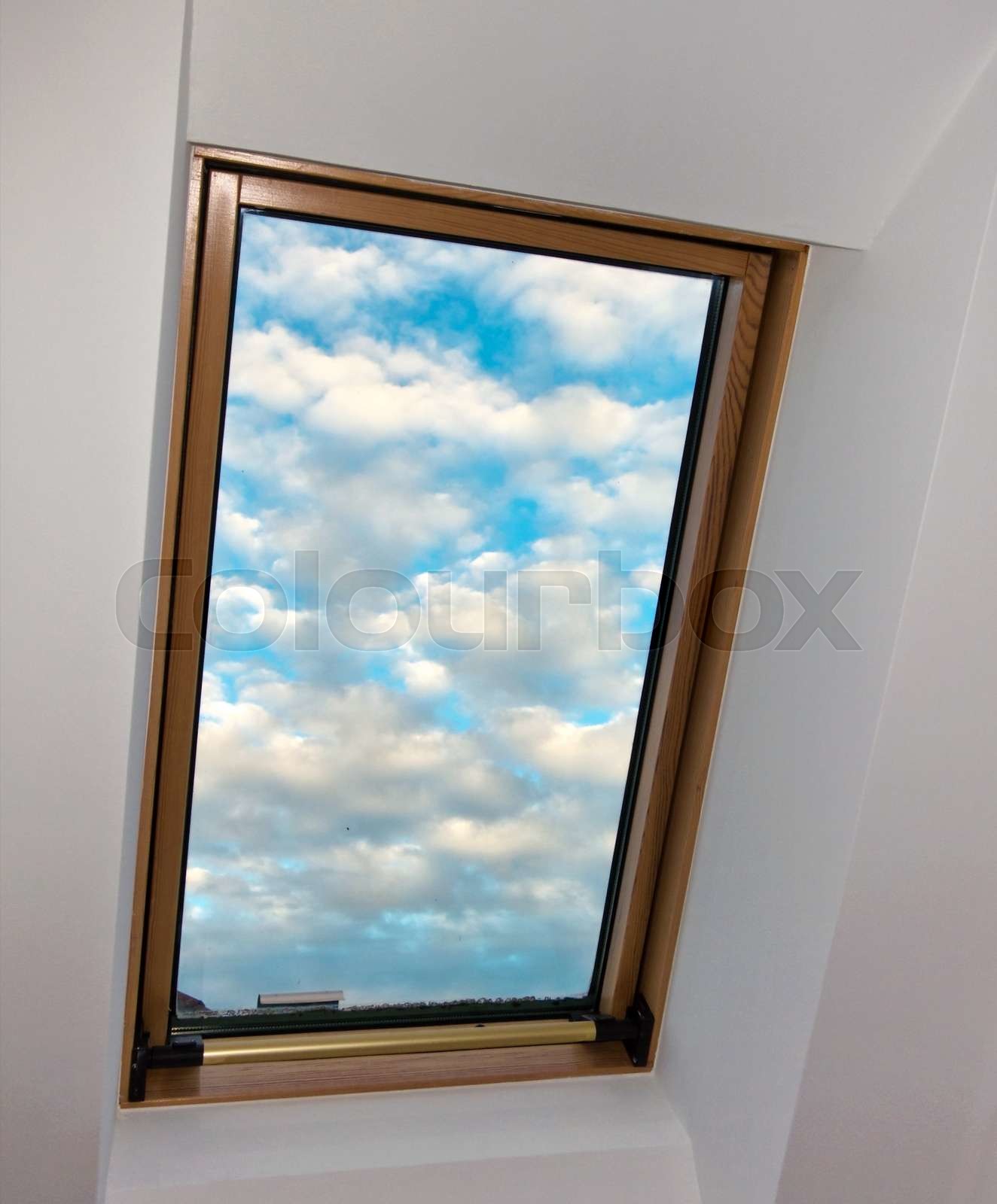 sky, clouds, roof window | Stock image | Colourbox