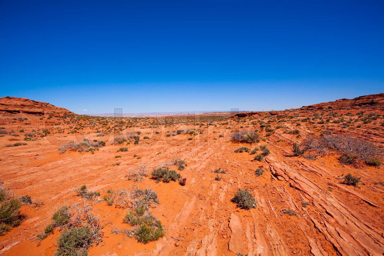 Vast desert near Colorado river canyons, USA | Stock image | Colourbox