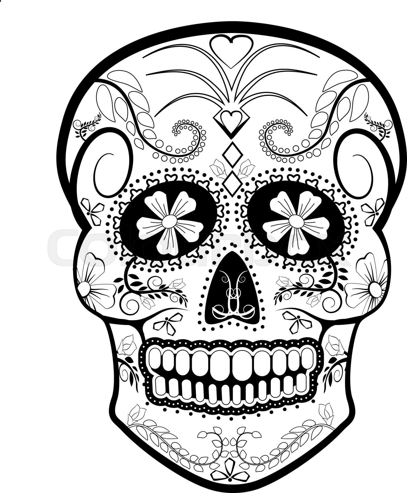 dotd skull | Stock vector | Colourbox